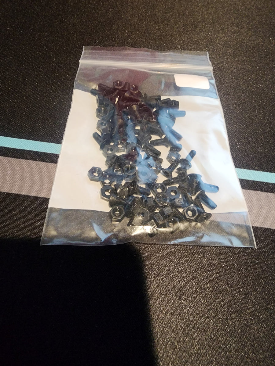 Plastic Body Nut and Bolt 60 pack BLACK – Xtreme RC Bodies