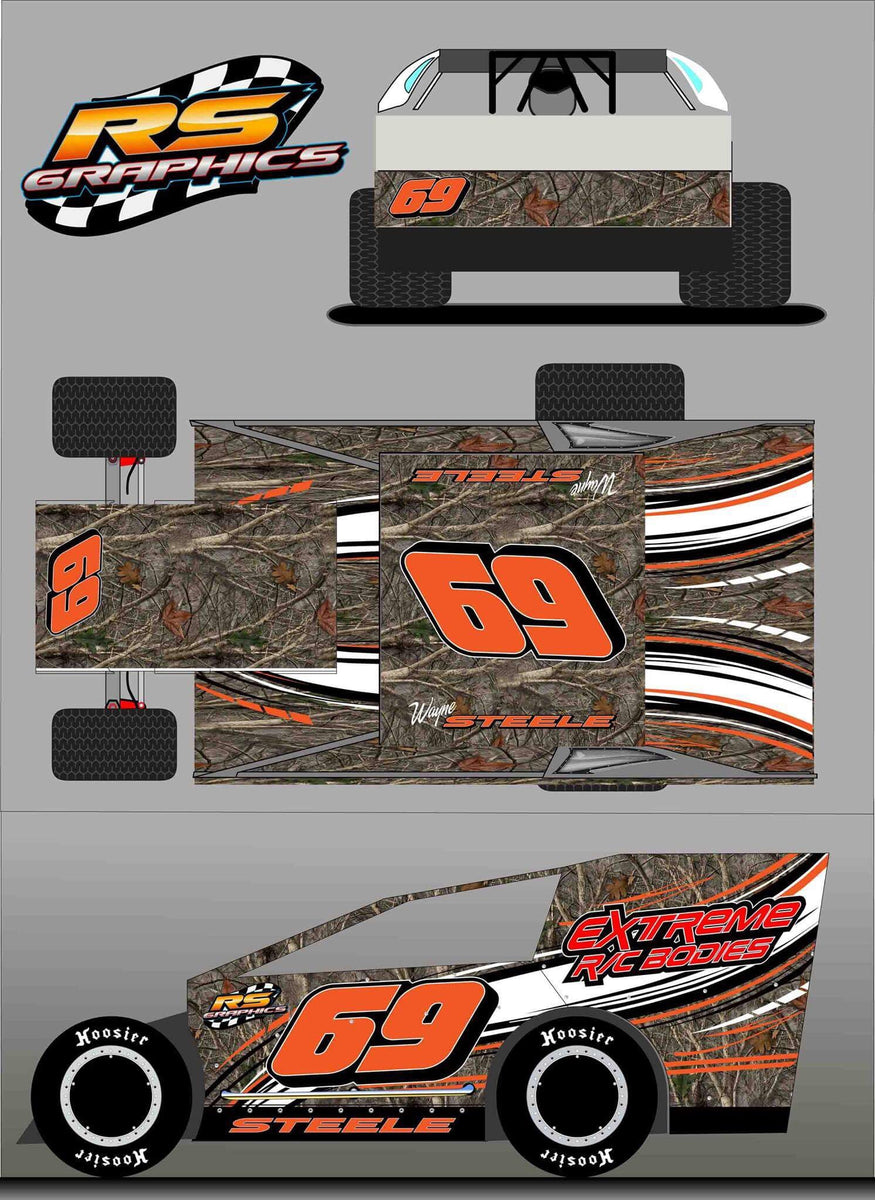 Xtreme Outlaw sail panel body kit colored fasteners comes with white ...